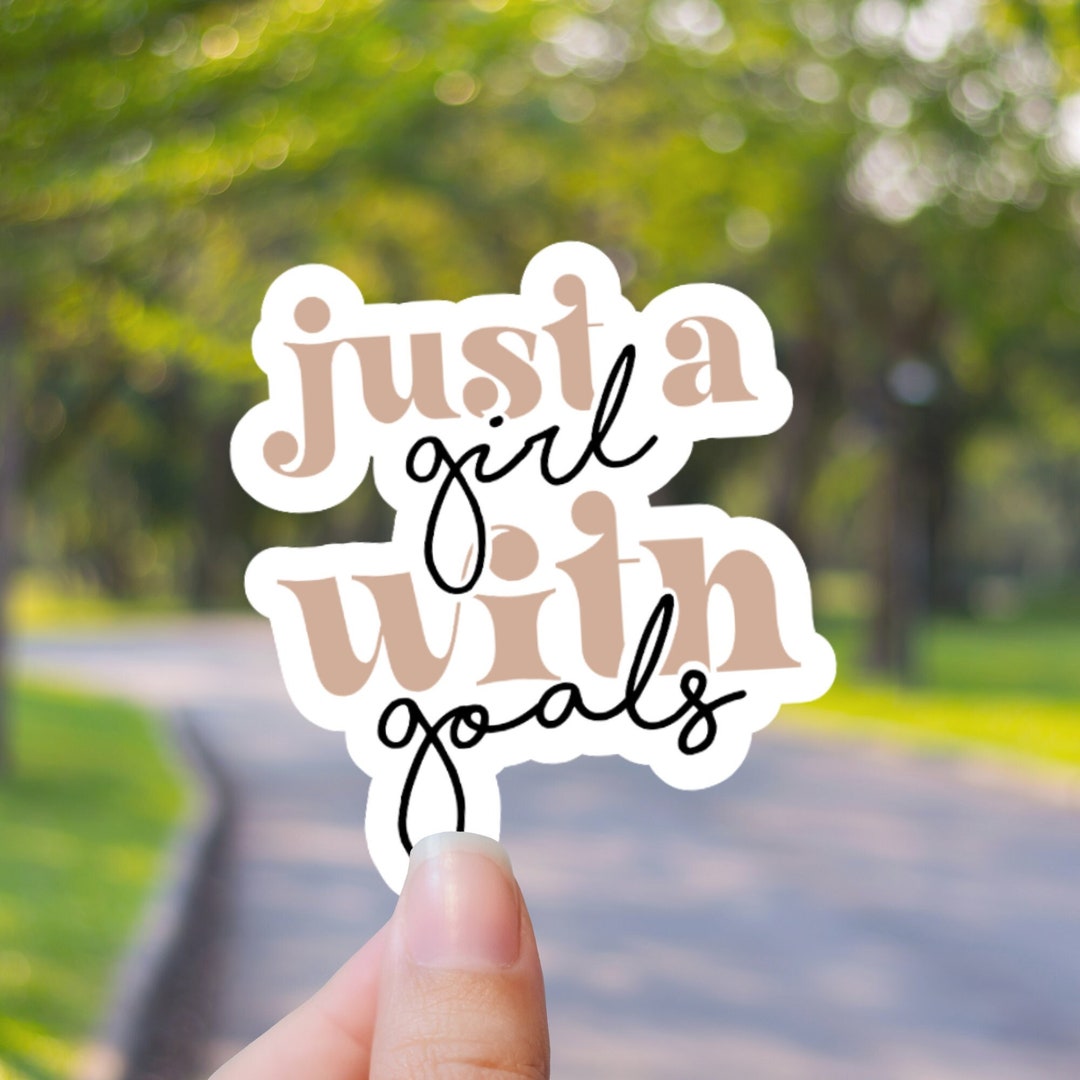 Girl With Goals Sticker Workout Gym Motivation Stickers - Etsy