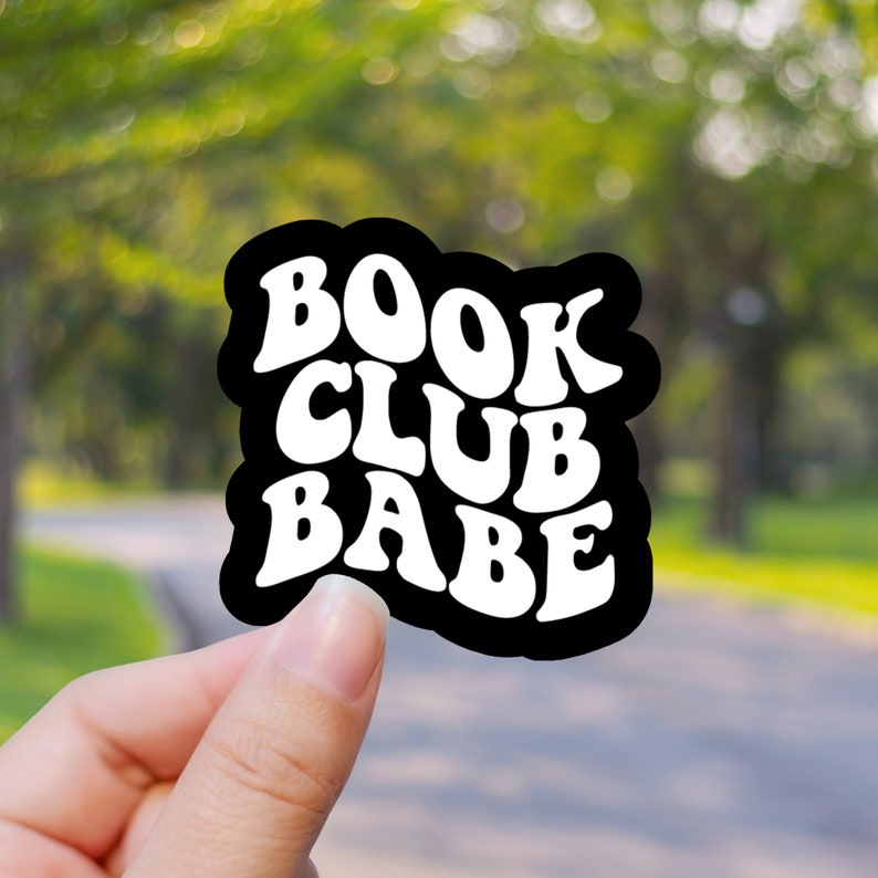 Book Club Babe Sticker Bookish Reader Sticker Book Club - Etsy