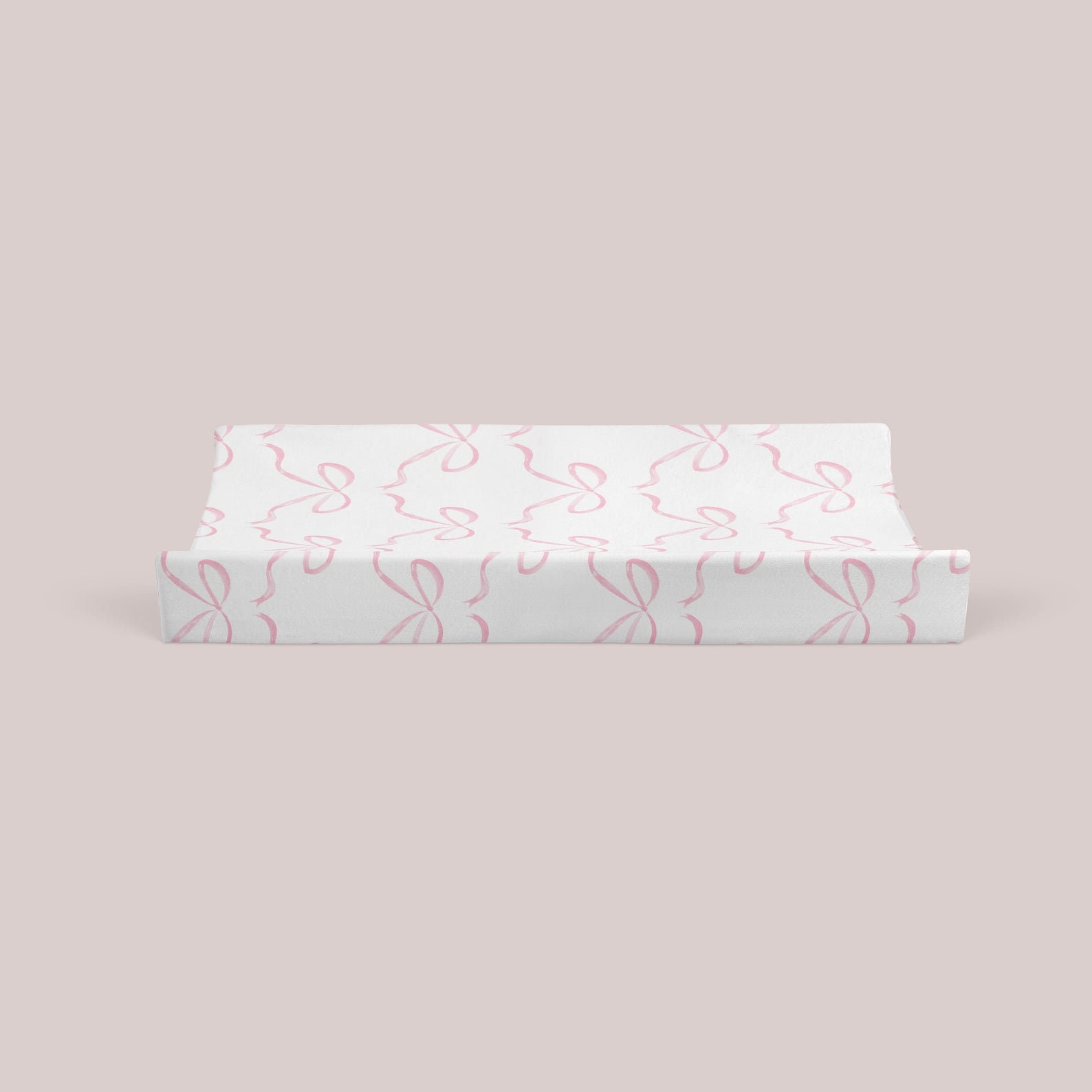 Changing Pad Cover in Pink Bow Nursery Decor Baby Newborn - Etsy