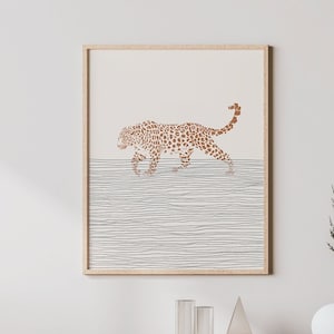 Boho Cheetah Print - Cheetah Wall Art / Decor, Minimalist Poster ...
