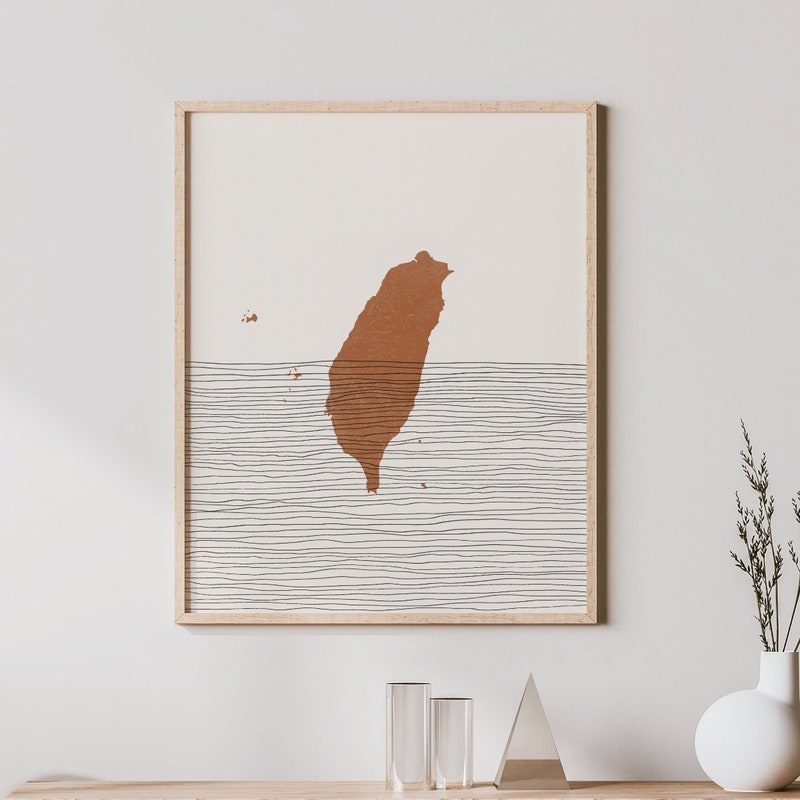 Taiwan Map - Etsy