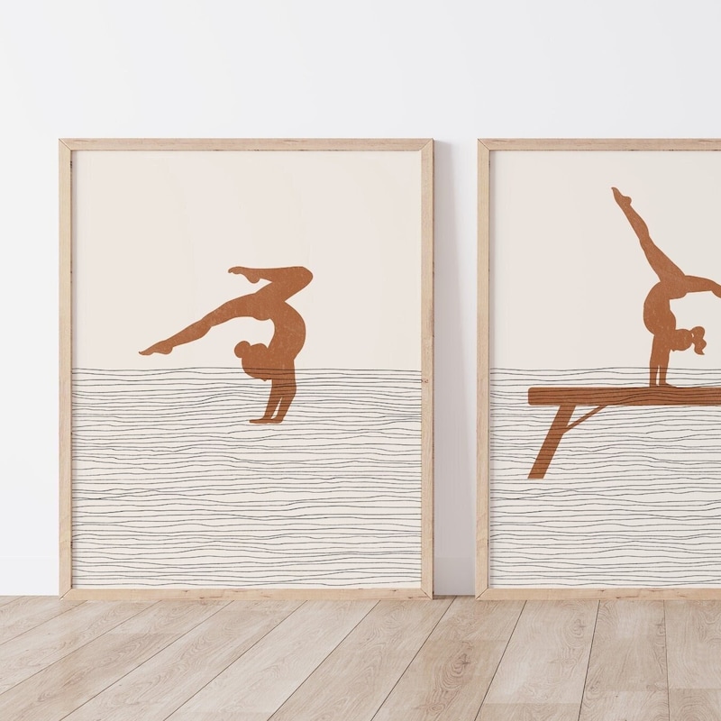 Gymnastics Wall Art - Etsy