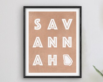 Savannah Print - Etsy