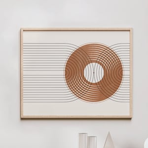 Vinyl Print - Mid Century Modern Vinyl Design, Vinyl Poster Wall Art - Etsy