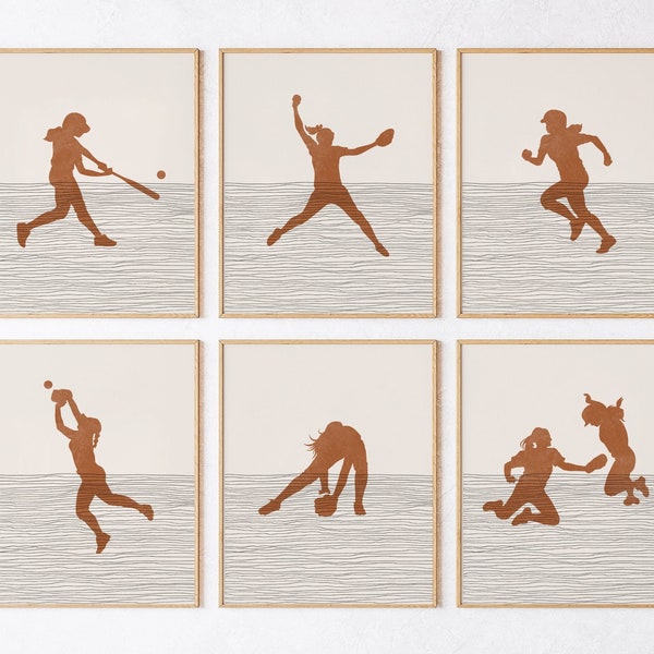 Softball Art - Etsy