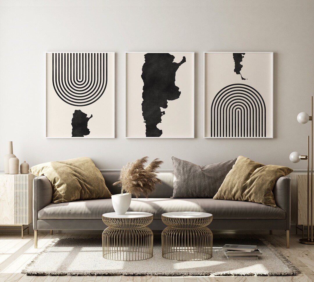 Argentina Mid Century Modern Wall Art - Minimalist Argentina Art and ...