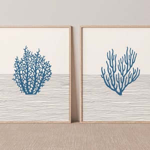 Coral Art - Coastal Wall Art / Room Decor, Coastal Poster, Boho Coral ...