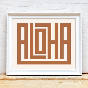 Aloha Wall Art - Hawaii Art Print, Aloha Typography Poster - Coastal ...