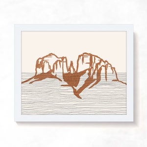 Sedona Art Print - Red Rock State Park, Arizona - Cathedral Rock ...