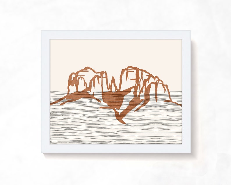 Sedona Art Print - Red Rock State Park, Arizona - Cathedral Rock ...
