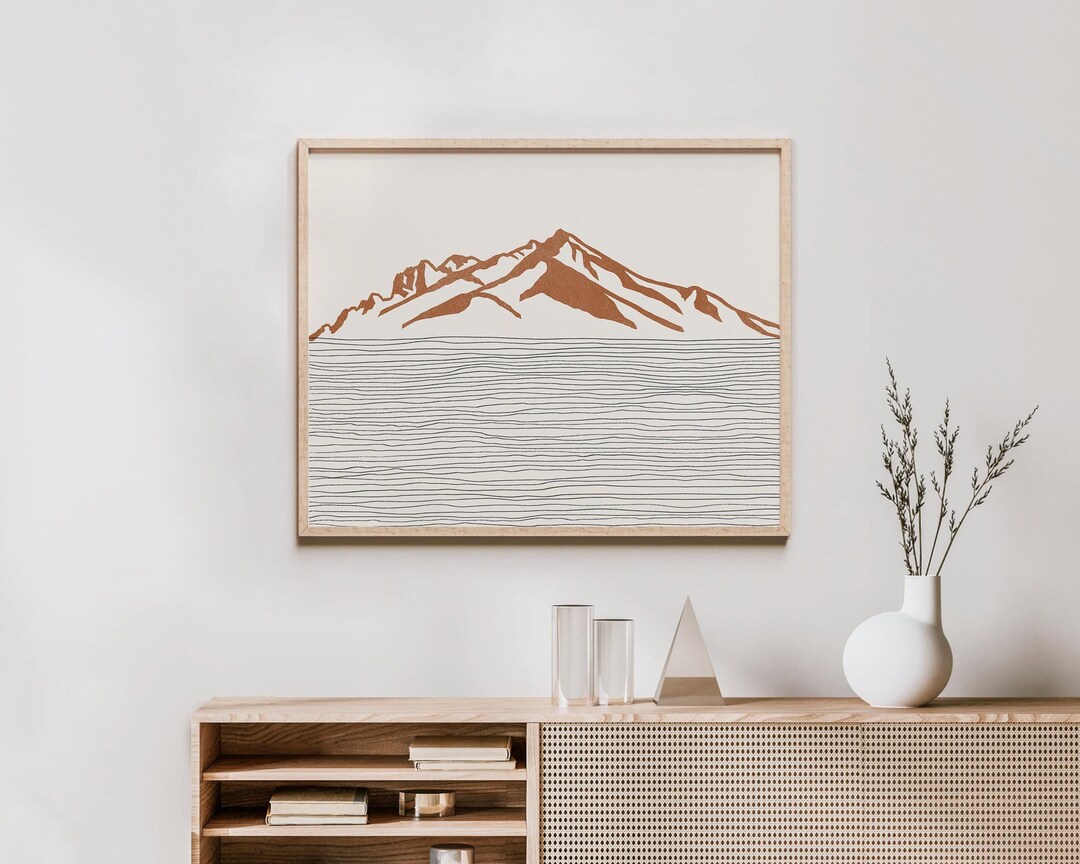 Boho Mount Pilchuck Art Print - Cascade Range , Washington - Mount ...