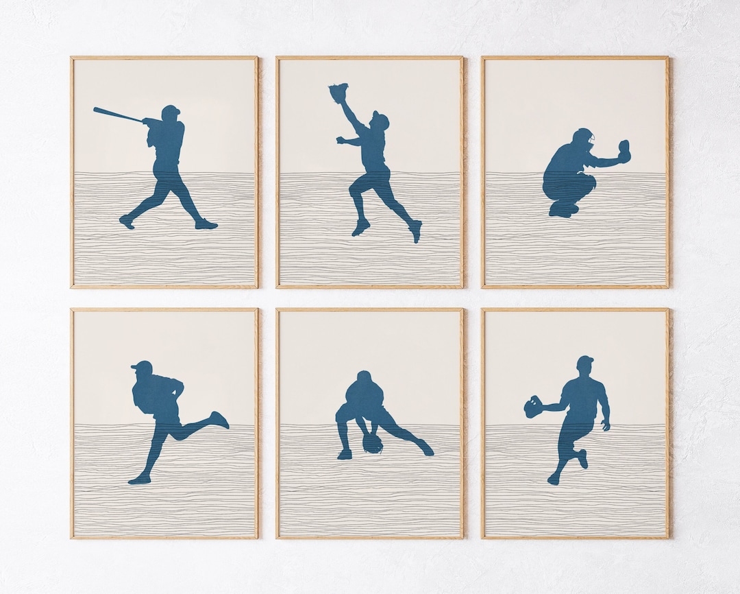 Baseball Art Baseball Wall Art / Room Decor, Baseball Player Poster ...