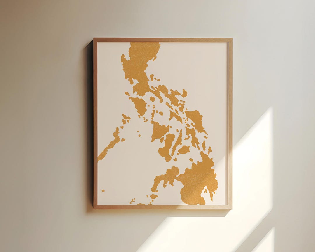 Maximalist Wall Art Map of Philippines - Custom Location Print ...