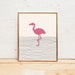 Boho Flamingo Print Flamingo Wall Art / Decor, Minimalist Poster ...