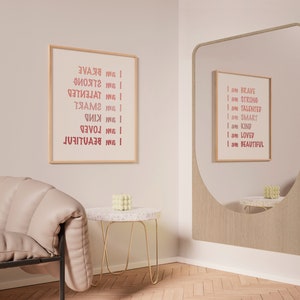 Mirror Art - Positive Affirmations - READ IN MIRROR, Positive ...