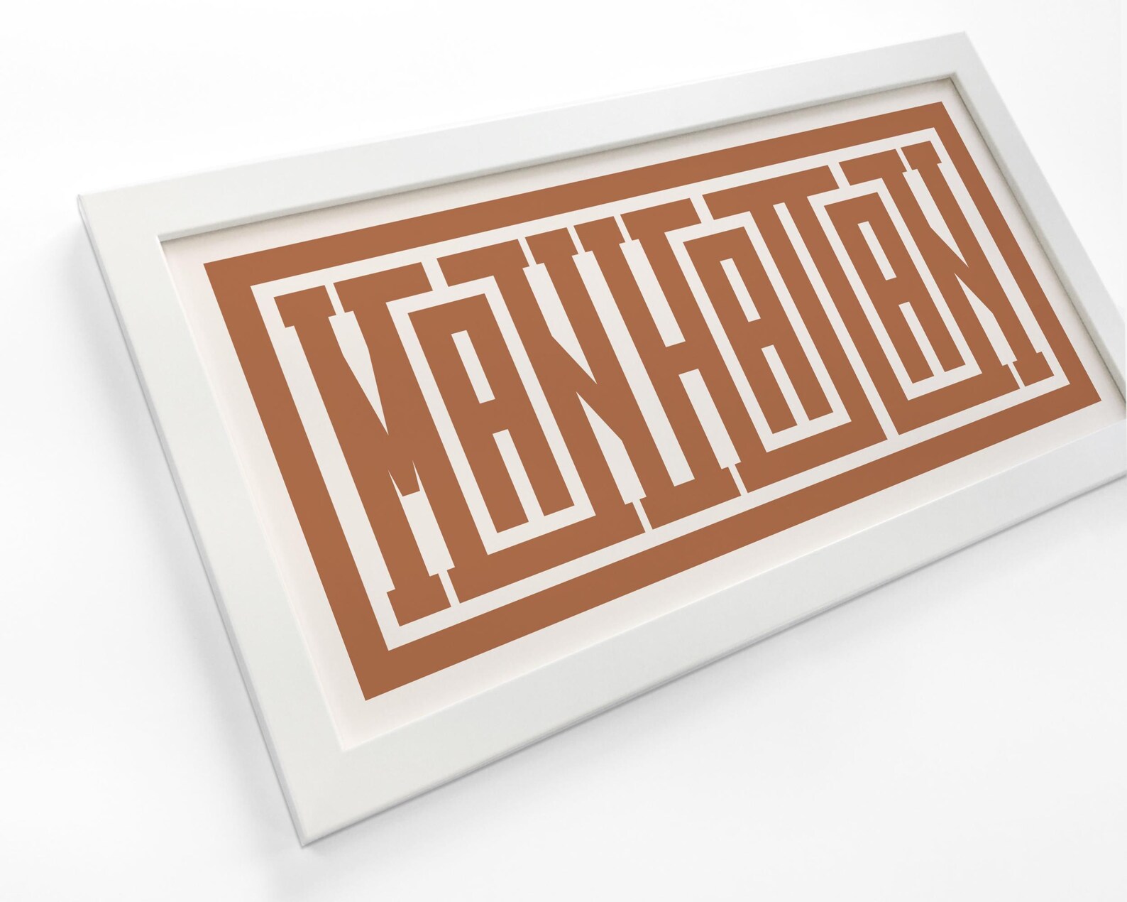 Manhattan Art - Manhattan Typography Design, Manhattan New York Wall ...