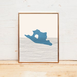 Caumasee Lake Art - Caumasee Lake, Switzerland, Boho Lake Travel Poster ...