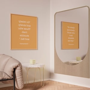 Custom Reflection Print - Personalize Your Own Message - Unique Gift ...