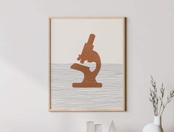 Boho Microscope Print Microscope Wall Art / Decor - Etsy