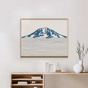 Boho Mount Adams Art Print - Cascade Range , Washington - Mount Adams ...