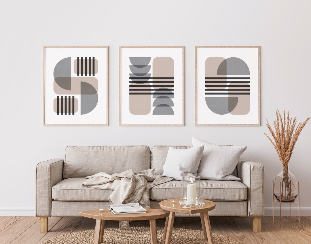 Abstract Wall Art - Minimalist Wall Art, Geometric Prints - Modern Art ...