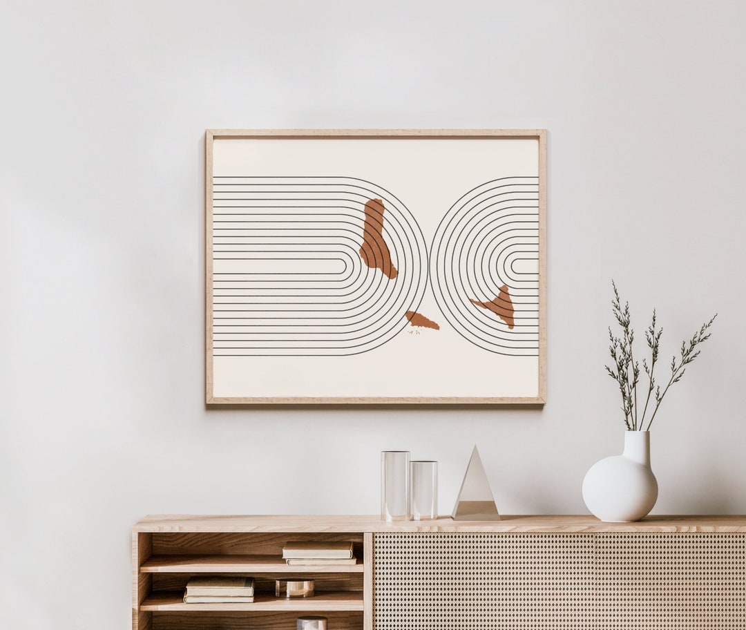 Comoros Wall Art - Mid Century Comoros Map, Retro Comoros Wall Decor ...