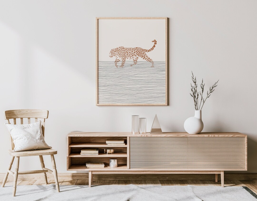 Boho Cheetah Print - Cheetah Wall Art / Decor, Minimalist Poster ...
