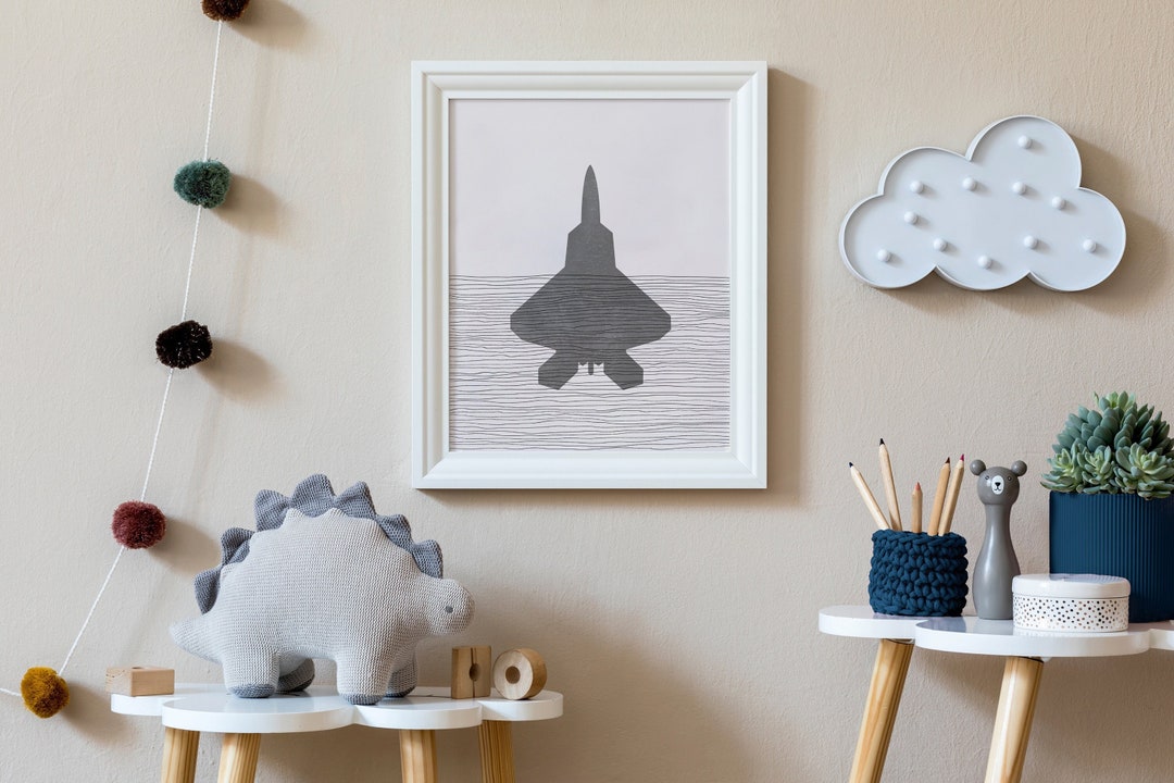 Fighter Jet Prints - Boys Room Decor, Military Planes Wall Art, Room ...