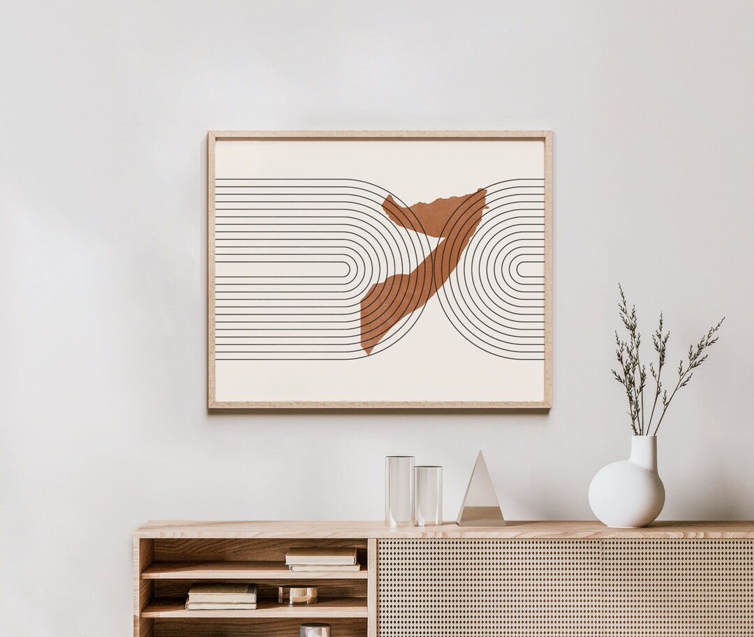 Somalia Wall Art - Mid Century Somalia Map, Retro Somalia Wall Decor ...