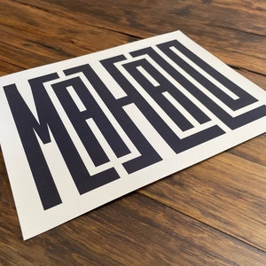 Mahalo Wall Art - Hawaii Art Print, Mahalo Typography Poster - Modern ...