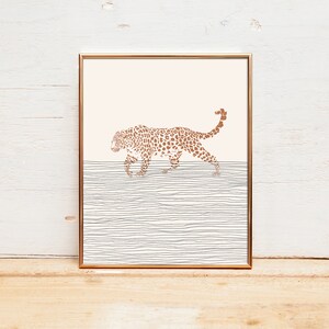 Boho Cheetah Print - Cheetah Wall Art / Decor, Minimalist Poster ...