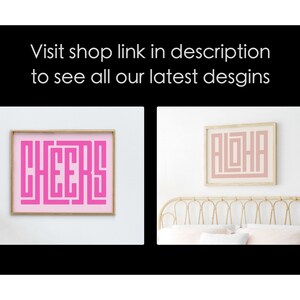 Preppy Wall Art - Austin Texas Art, Preppy Room Decor, Pink Preppy ...