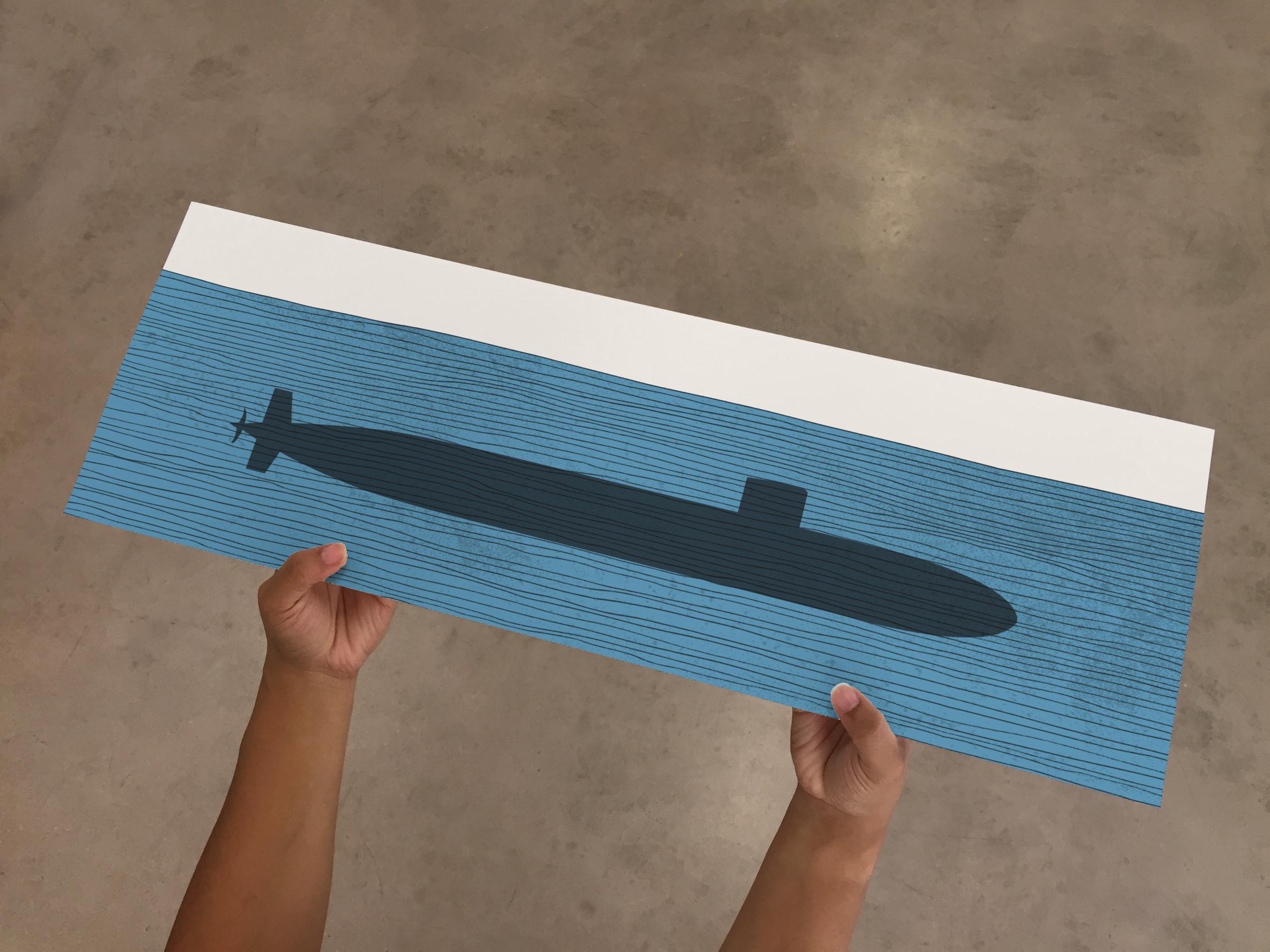 Los Angeles Class Submarine Art - Los Angeles Sub Print / Poster ...