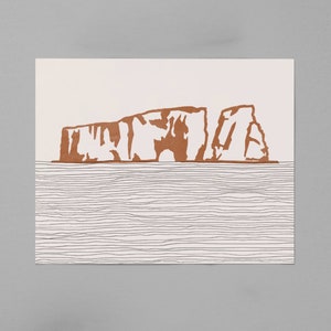 Boho Percé Rock Art Print - Gulf of Saint Lawrence, Quebec Canada ...