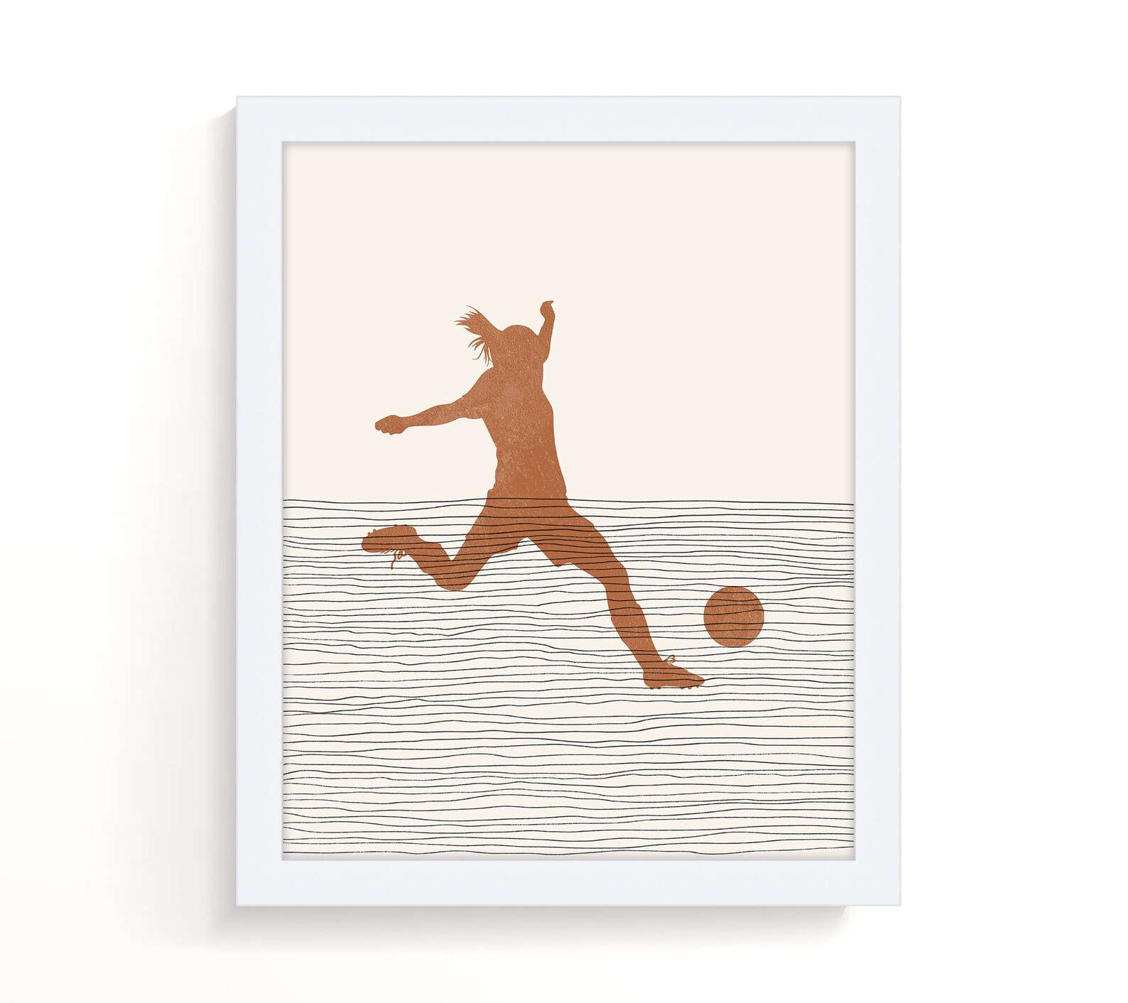 Boho Soccer Player Print Soccer Player Wall Art / Decor - Etsy
