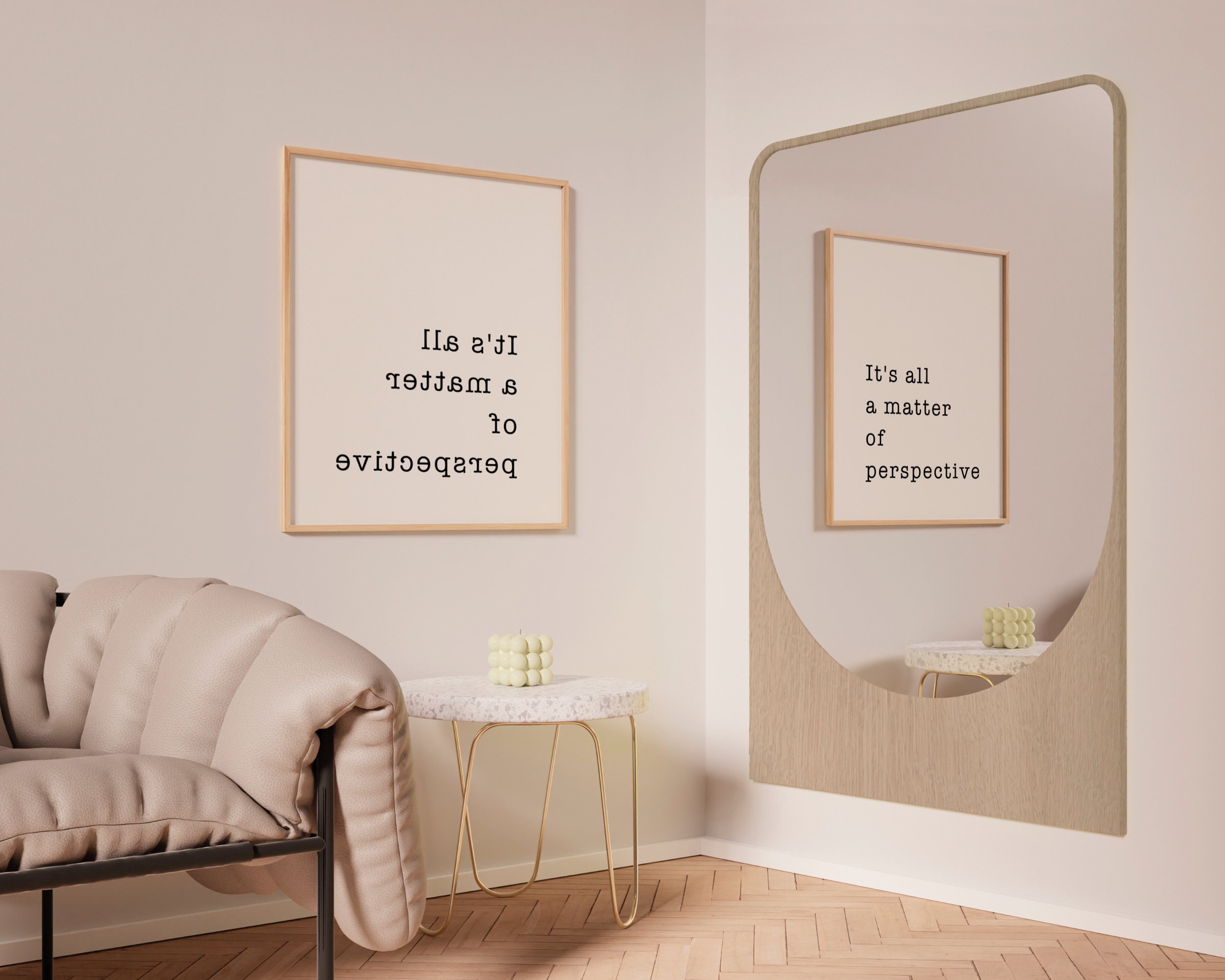 Mirror Art - "it’s All A Matter of Perspective" Motivational Wall Art ...
