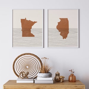 Custom Map Gift - Choose Your Design - Custom Map Prints, State Outline ...