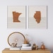 Custom Map Gift - Choose Your Design - Custom Map Prints, State Outline ...