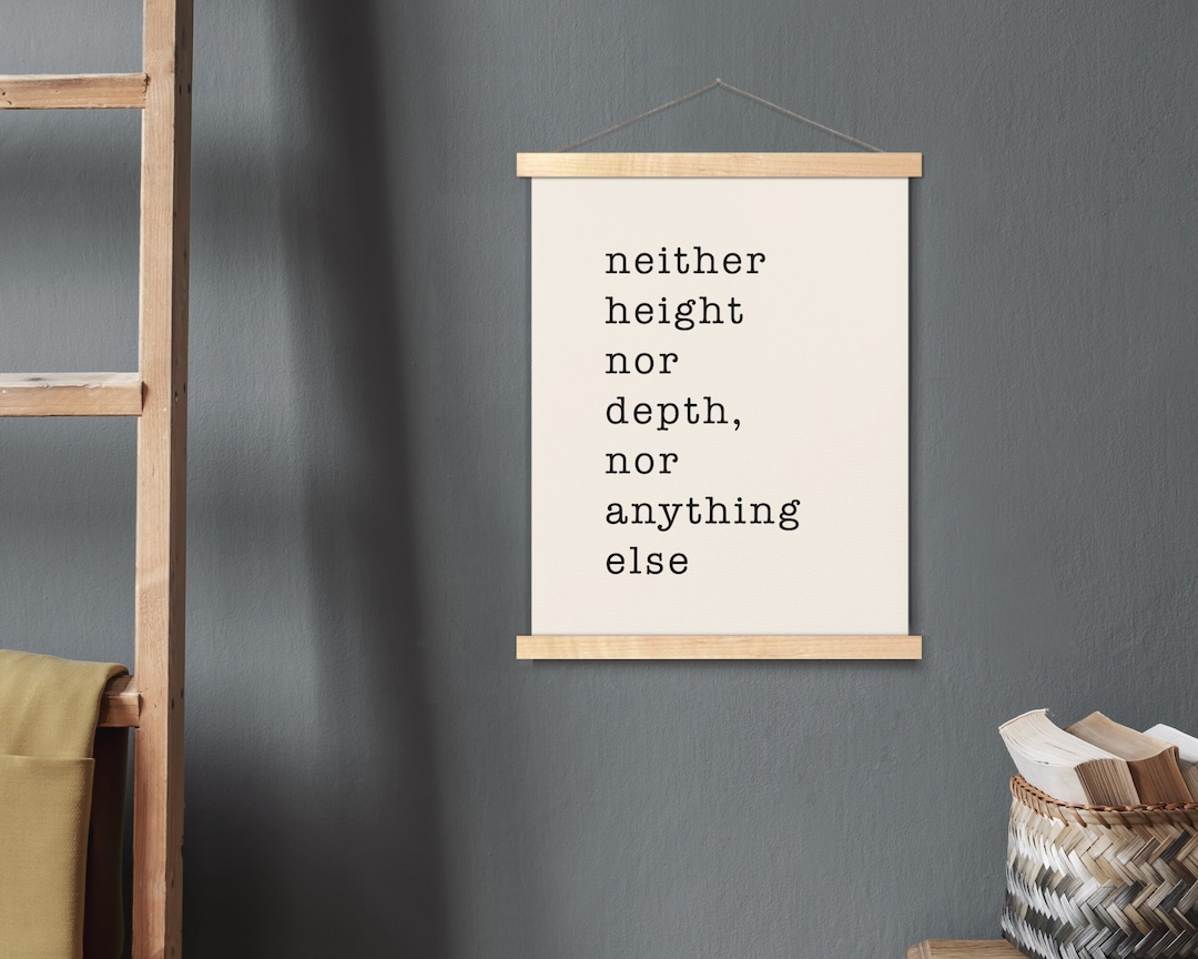 Neither Height, nor Depth, nor Anything Else - Romans 8:39 Hanging ...