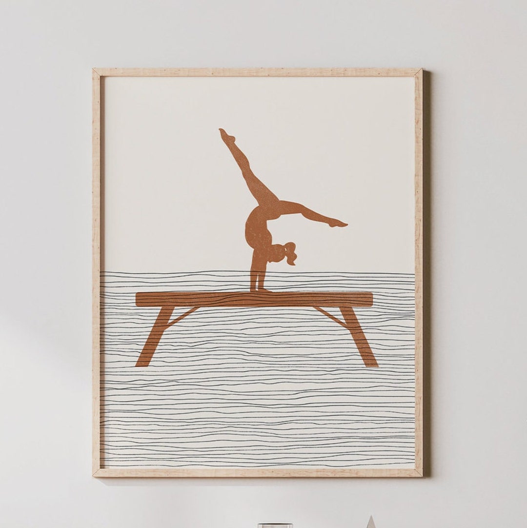 Gymnastics Silhouette Beam