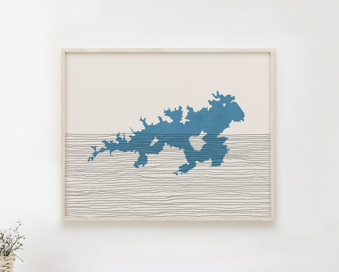 Lake Kickapoo Art - Boho Lake Kickapoo Print, Lake Kickapoo Picture ...