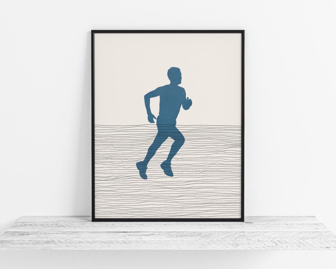Runner Print - Boy Runner Wall Art / Decor, Cross Country Running ...