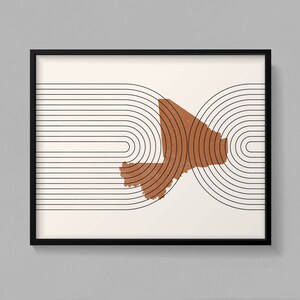Mali Wall Art - Mid Century Mali Map, Retro Mali Wall Decor / Poster ...