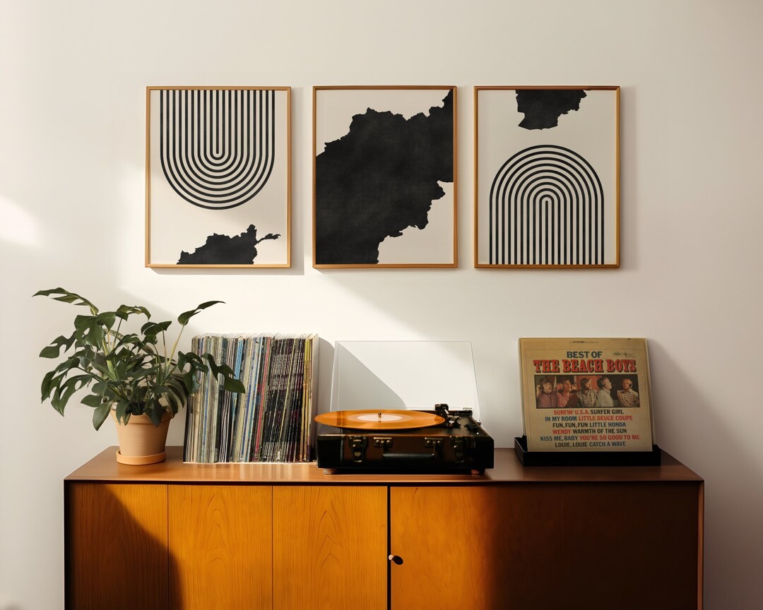 Afghanistan Mid Century Modern Wall Art - Minimalist Afghanistanwall ...