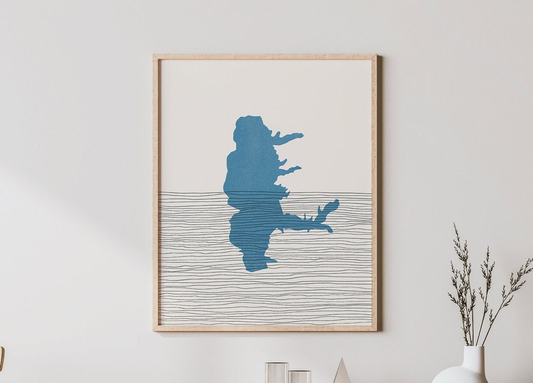 Lake Piru Art - Boho Lake Piru Print, Lake Piru California Decor ...