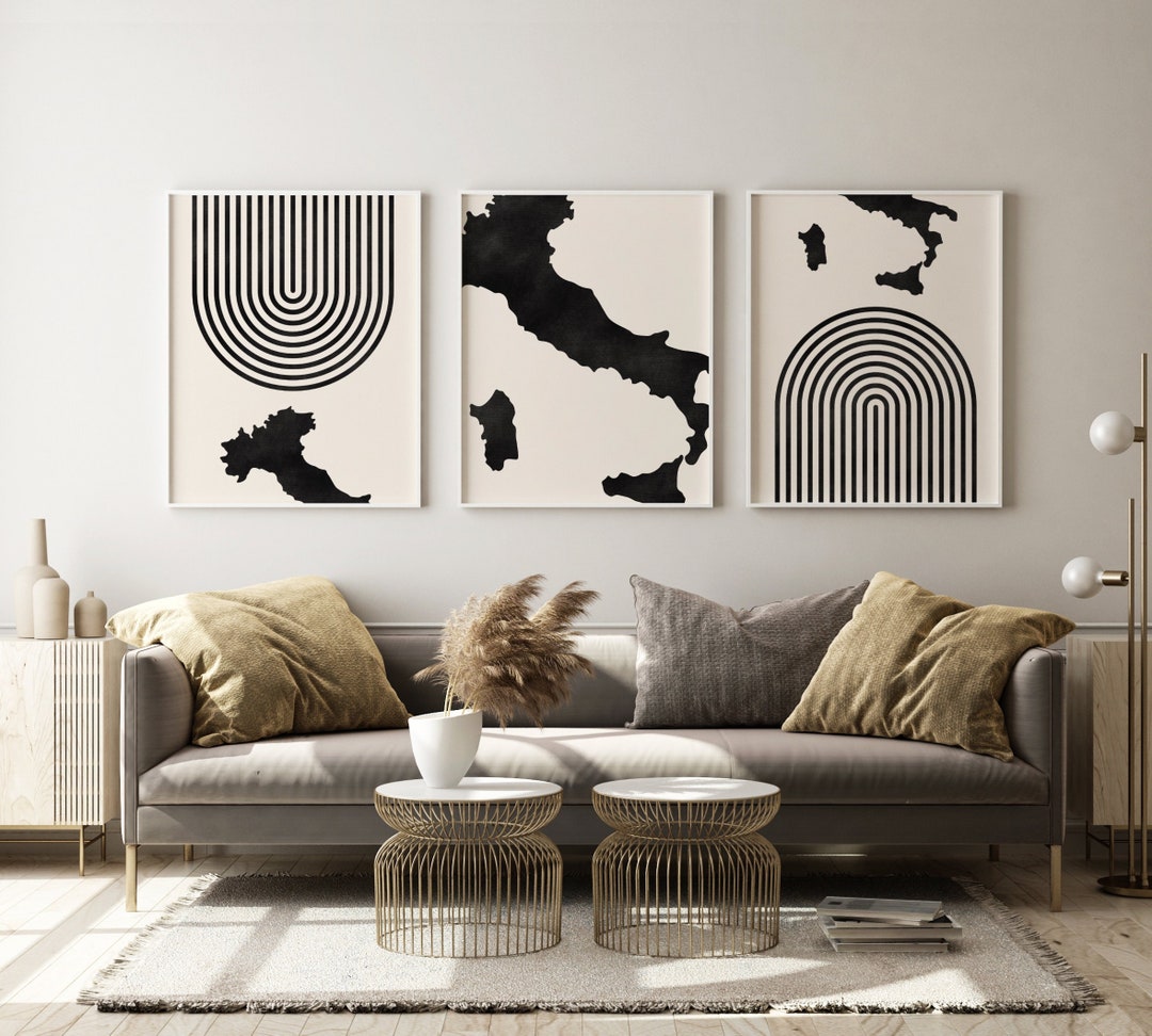 Italy Mid Century Modern Wall Art - Minimalist Italy Art and Wall Decor ...
