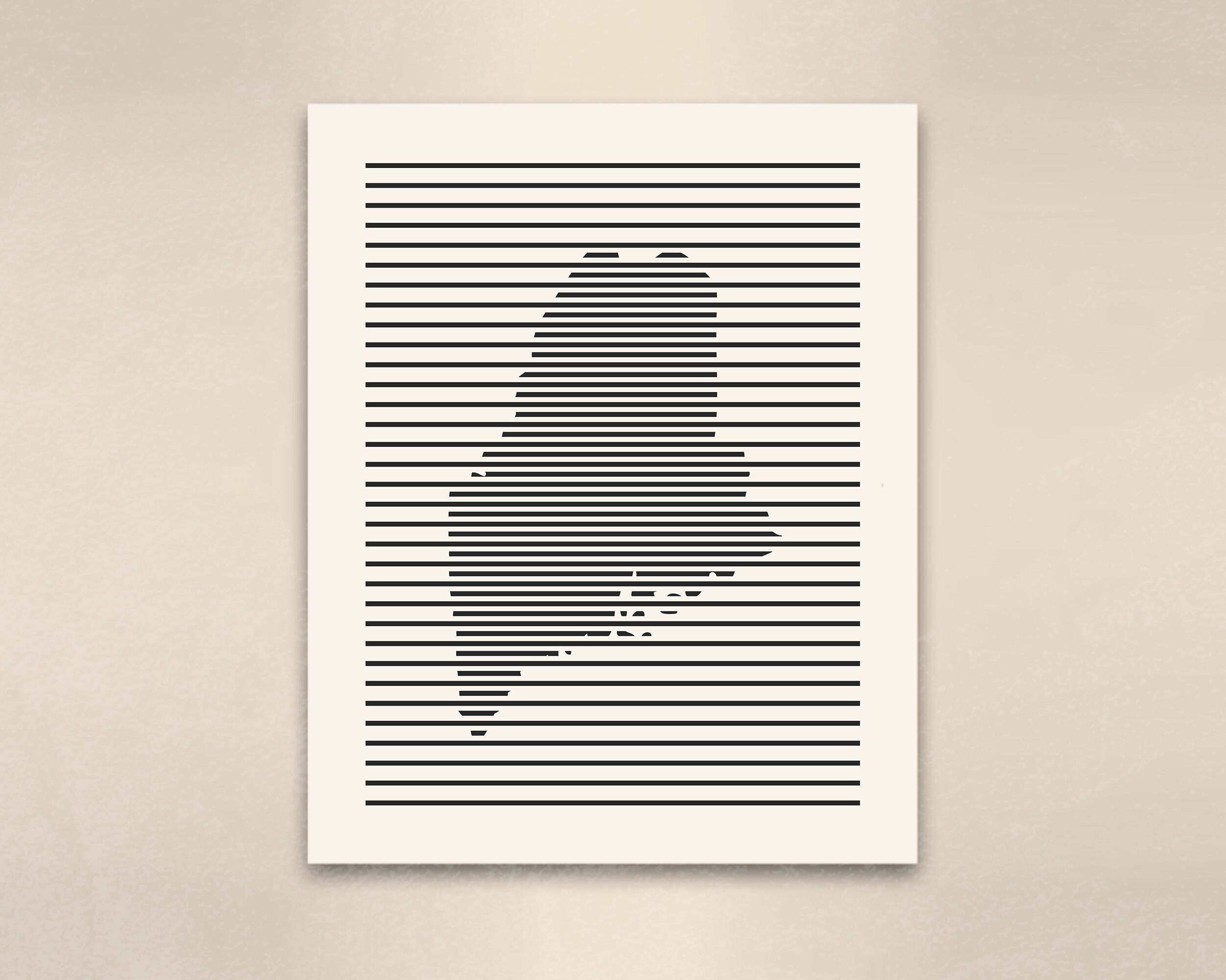 Abstract Line Map of Maine - Maine Art Print, Maine Map - Minimalist ...
