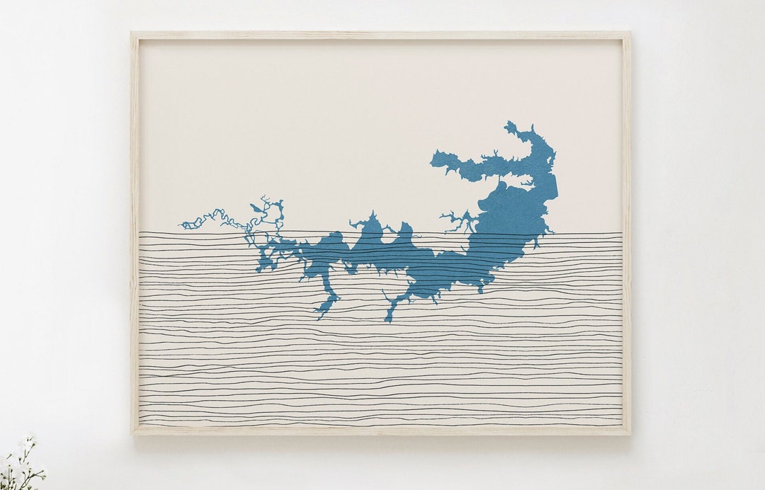 Wright Patman Lake Art - Boho Wright Patman Lake Print, Wright Patman ...