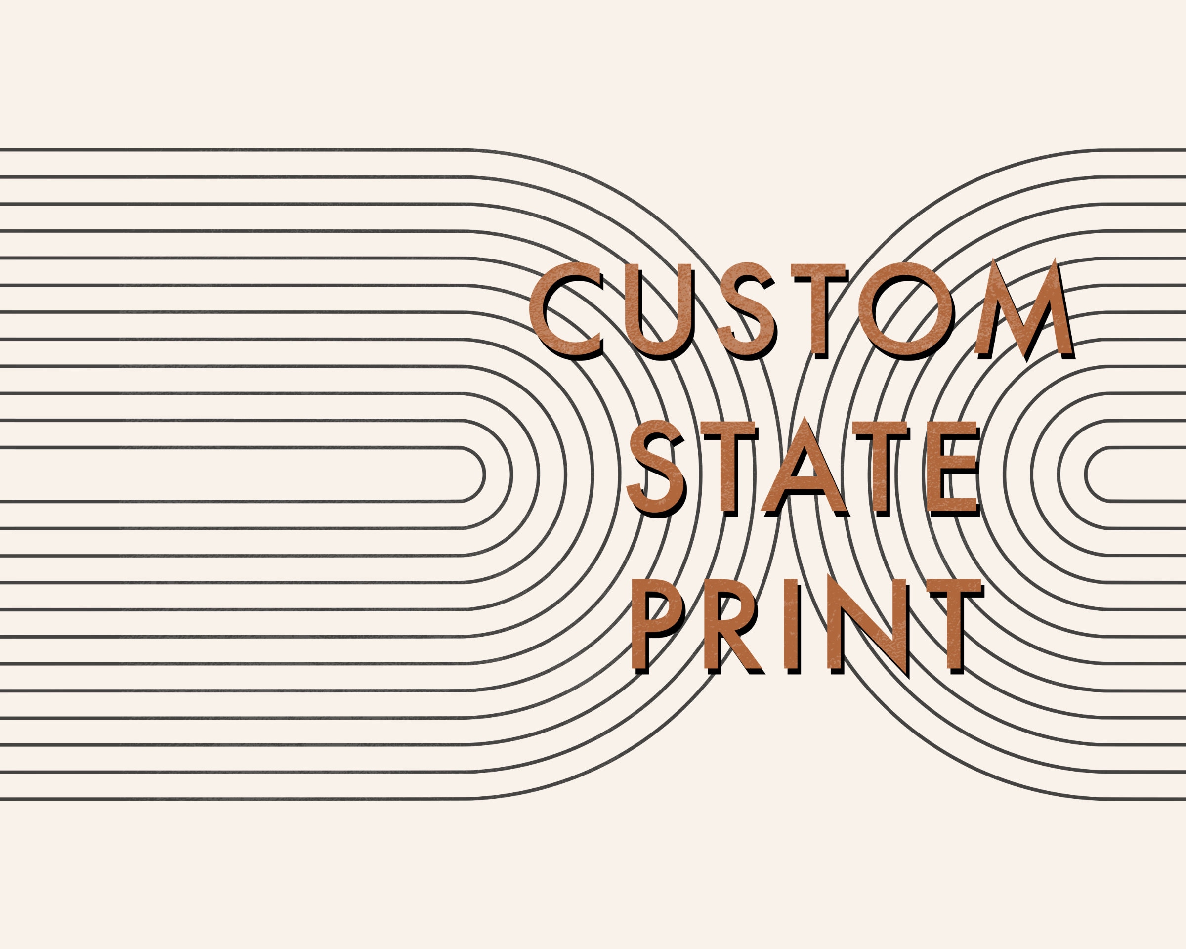 Custom Boho State Print - Etsy