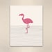 Boho Flamingo Print - Flamingo Wall Art / Decor, Minimalist Poster ...